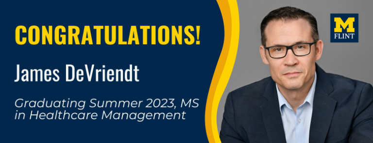 Graduating Student Spotlight– James DeVriendt | Graduate Programs